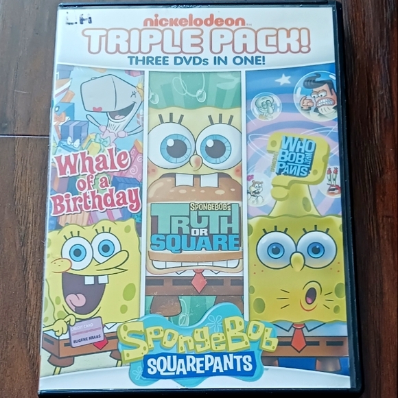 Nickelodeon | Media | Spongebob Squarepants Triple Pack On Dvd | Poshmark